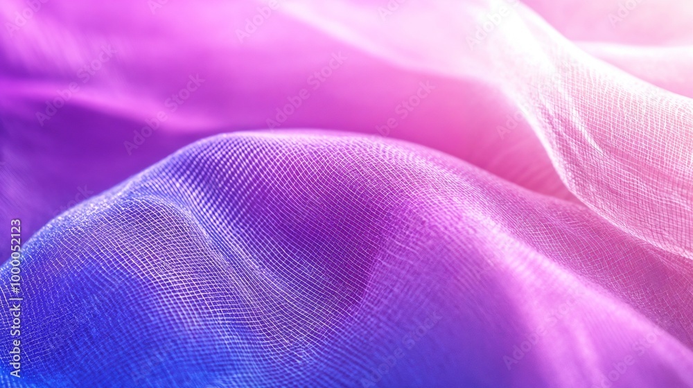 Nylon Fabric with Tightly Woven Synthetic Fibers, Slight Sheen, and ...