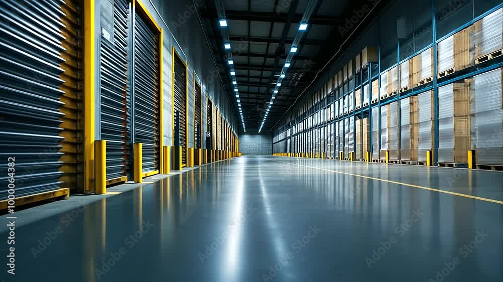 A high-security section of a warehouse, where valuable or sensitive ...
