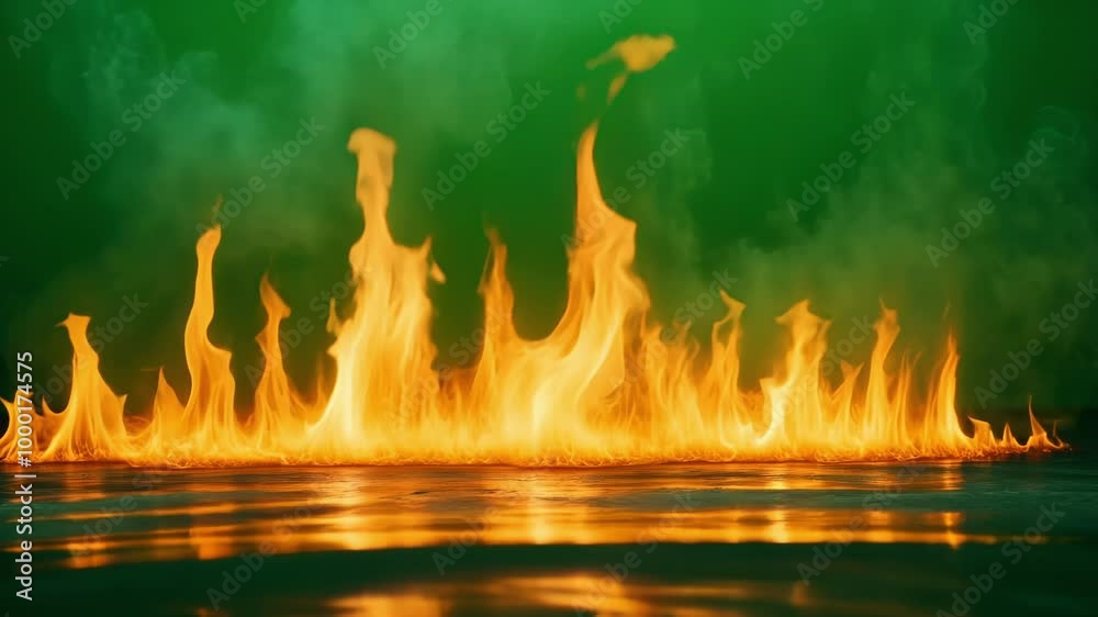 Experience intense realism with fiery vfx element and billowing smoke ...