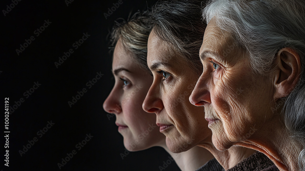 Women of Different Generations or Ages, Girls Power, Mother Daughter ...