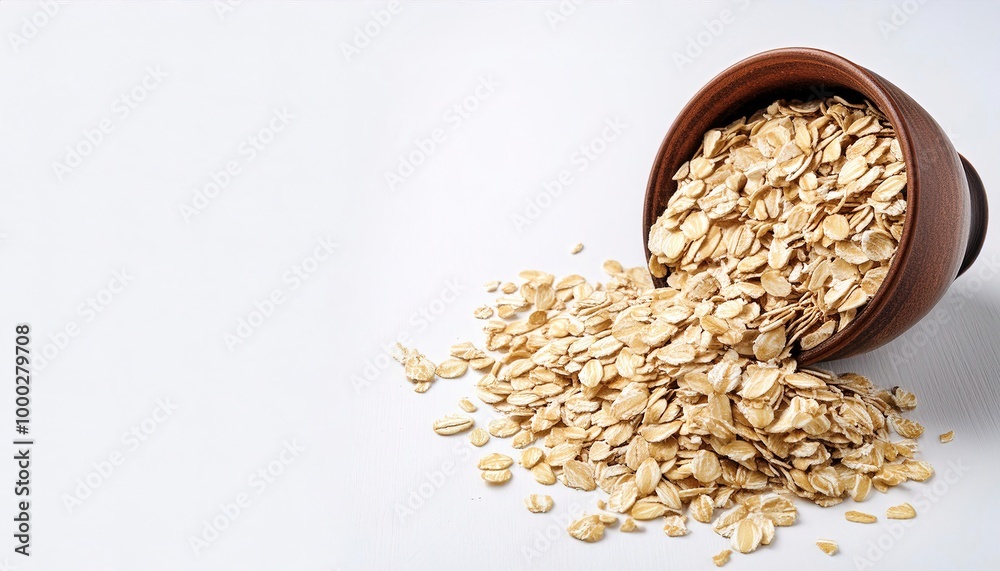 Rolled oats are a type of lightly processed whole grain food made from ...