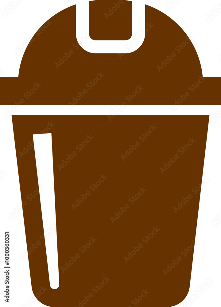 Trash bin Garbage icon in flat. vector for apps or web trash dustbin ...