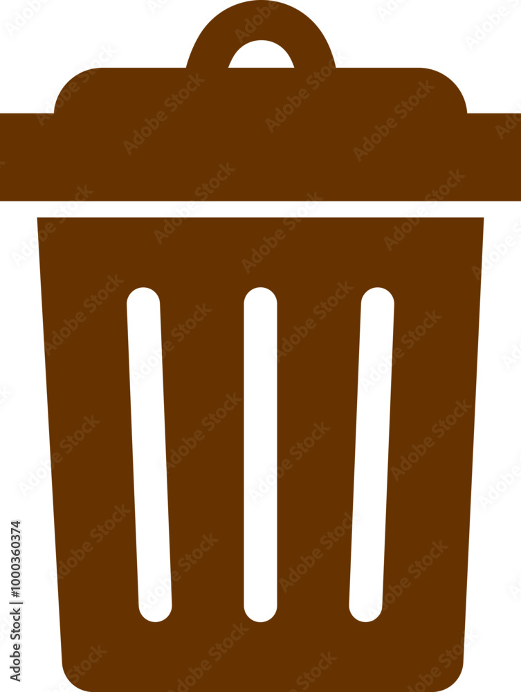 Trash bin Garbage icon in flat. vector for apps or web trash dustbin ...