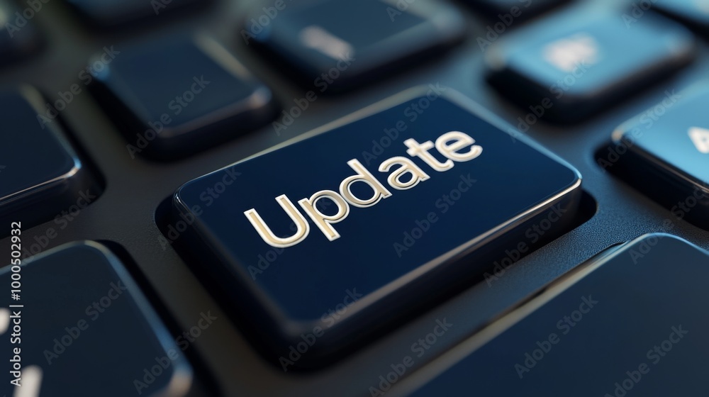 The image displays a close-up of a keyboard key featuring the word ...