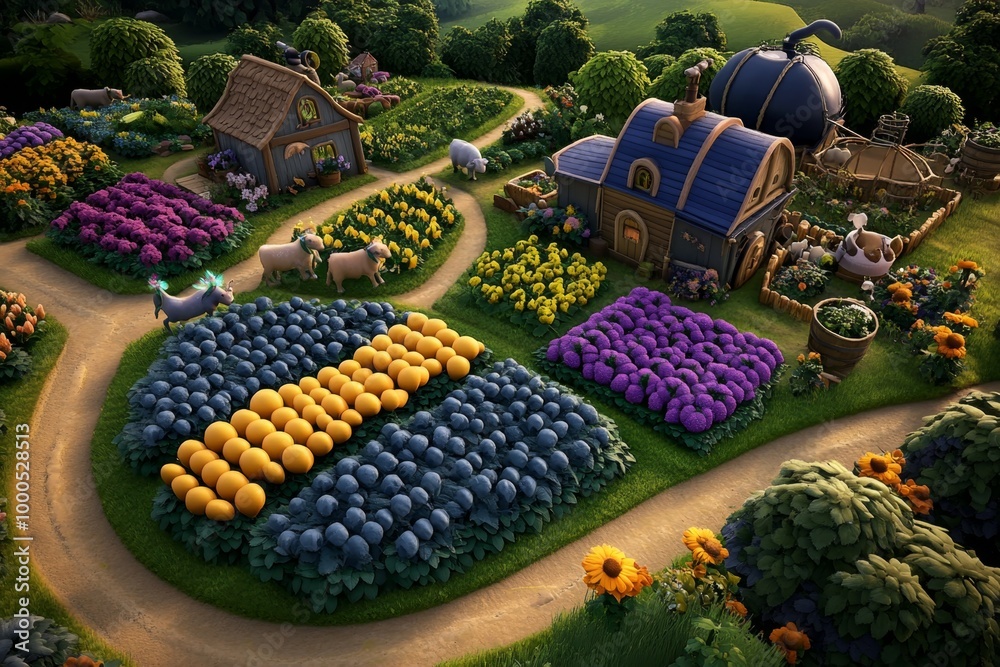 An enchanted organic farm, where fairies help plants grow faster, and ...