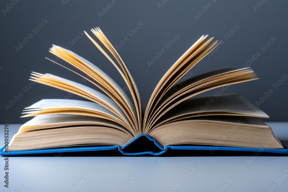 Simple open book silhouette, with clean lines representing the joy of ...