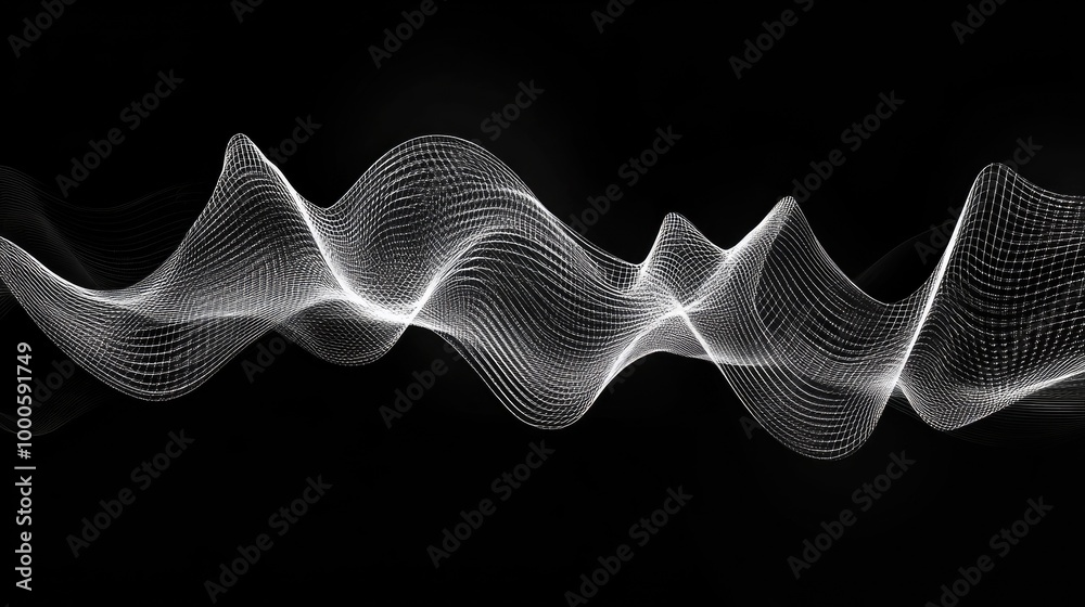 Acoustic ripple display: vibrant depiction of sound wave visualization ...