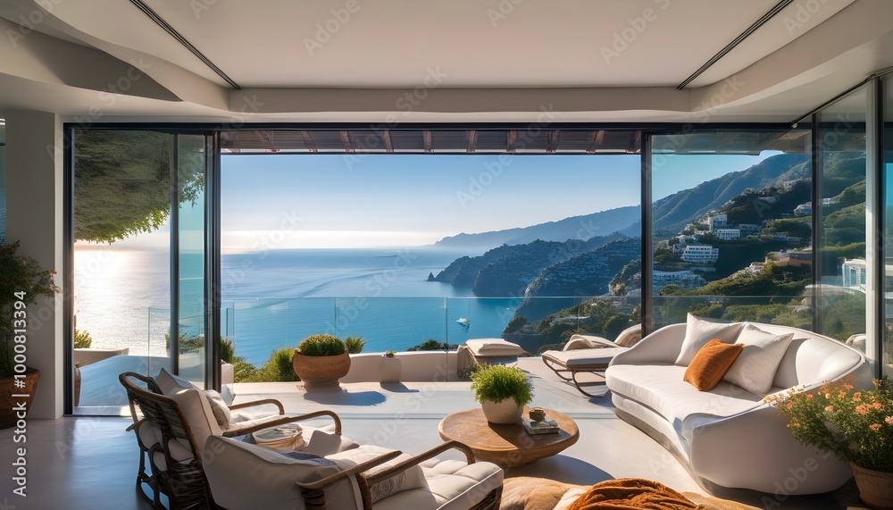 stunning modern villa in Malibu showcasing breathtaking Pacific views ...