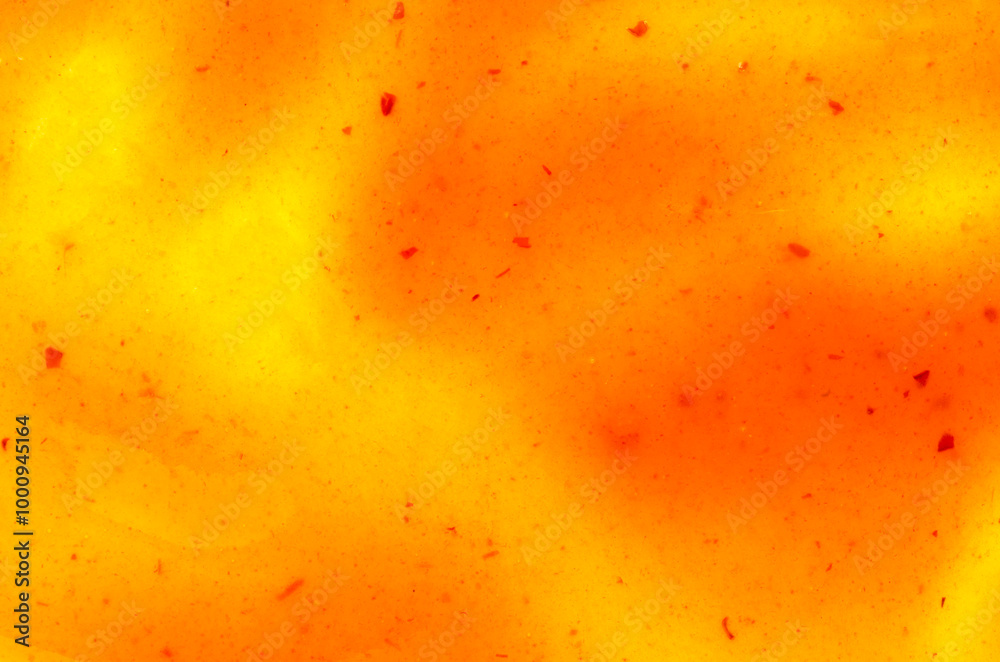 Texture of orange sea buckthorn jam, top view. Orange spot of sea ...