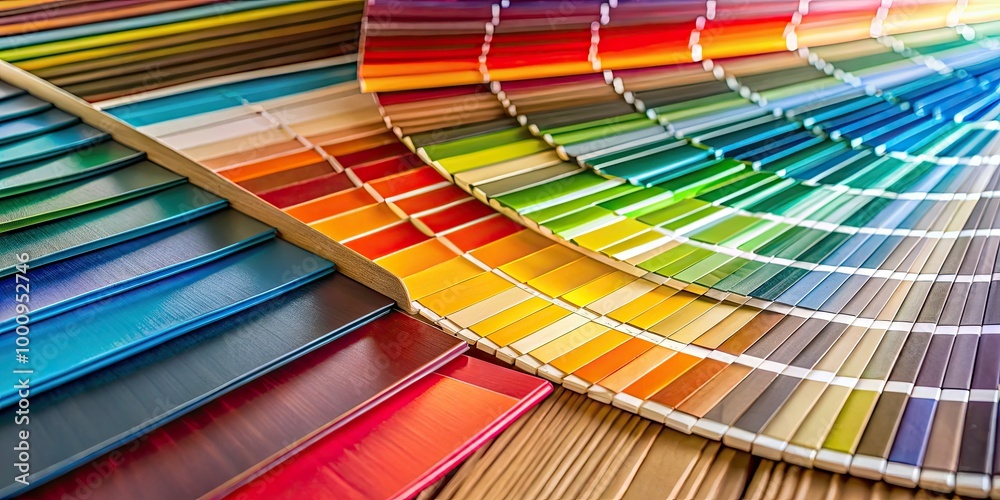 Explore a vibrant color palette for interior design, showcasing ...