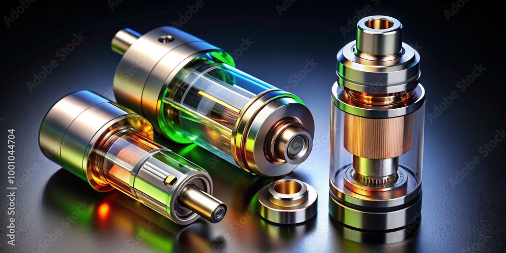 Detailed Atomizer Schematic Design for E-Cigarettes with Components and ...