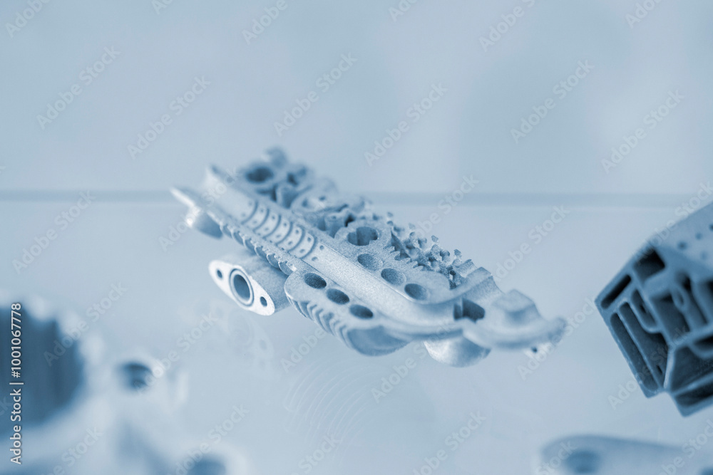 Object printed on 3D printer from metal powder using Metal Jet ...