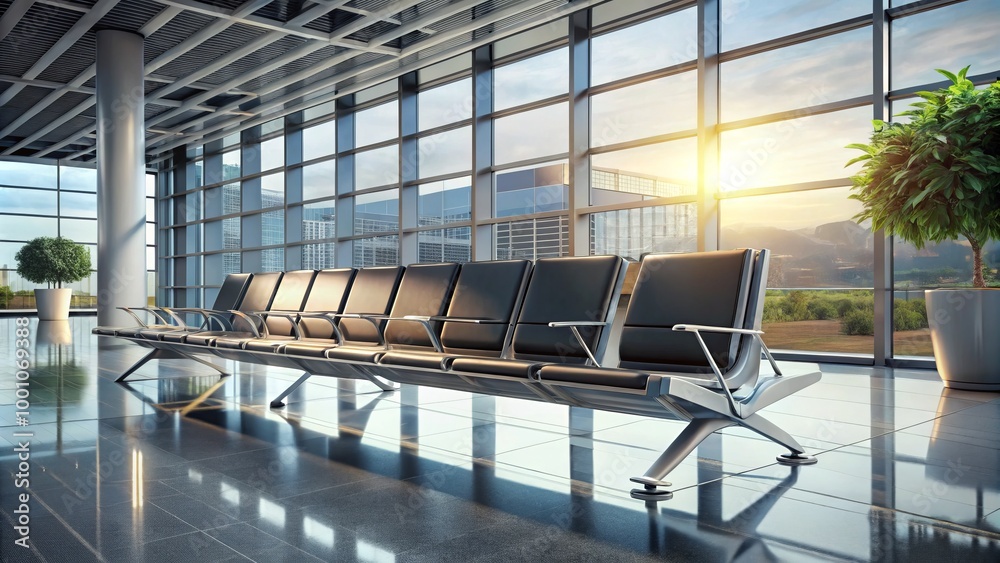 Sleek airport bench furniture redefines comfort and convenience in ...