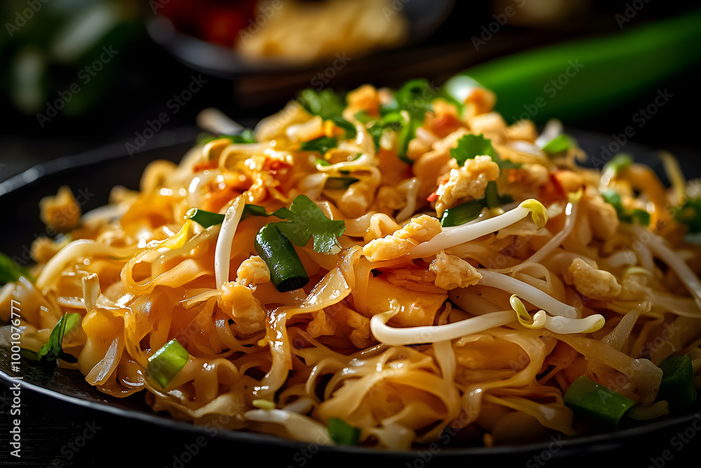 Thai traditional food, Pad thai, dry noodle, street food, best ...