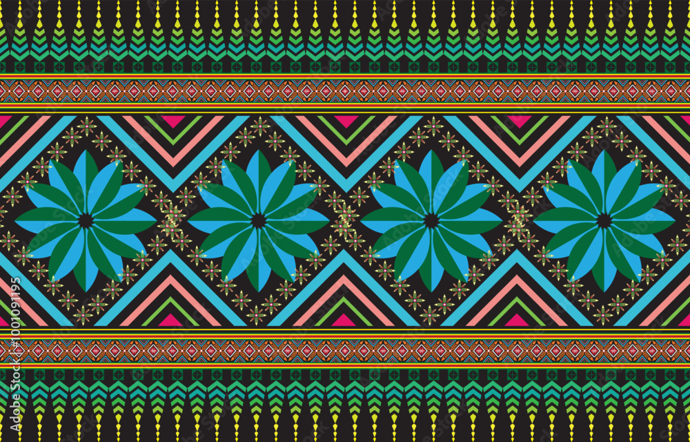 Background with an ethnic ikat pattern Abstract ethnic ikat pattern ...