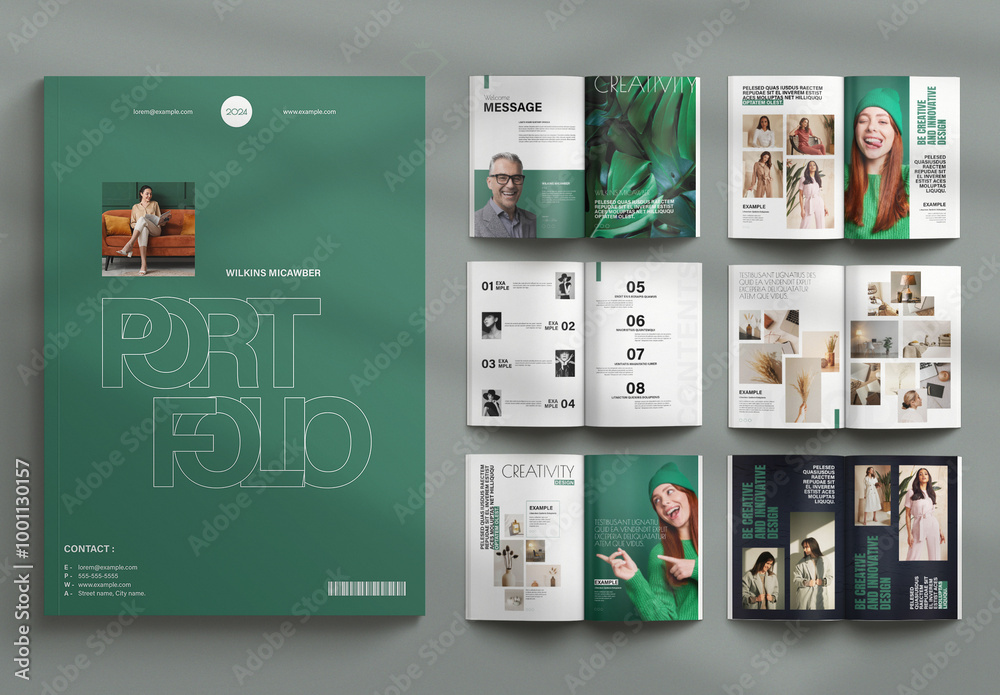 Portfolio Template Layout Stock Template | Adobe Stock