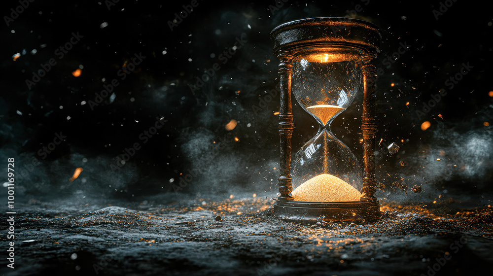 Broken Hourglass Art