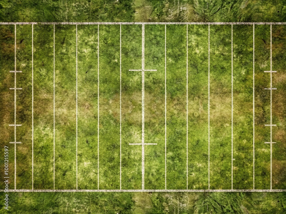 Neutral-toned, worn, and weathered grassy surface with subtle grid ...