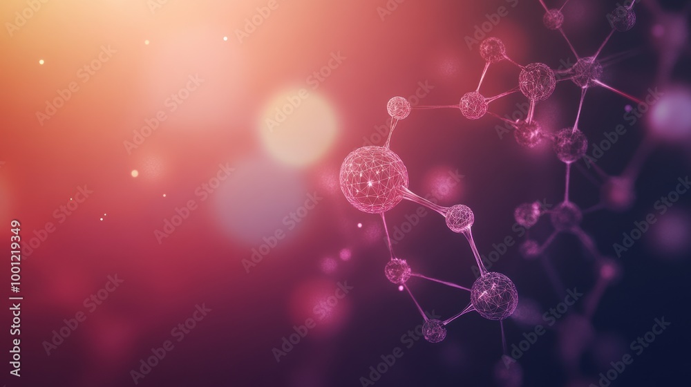 The visual showcases a vibrant backdrop filled with abstract ...