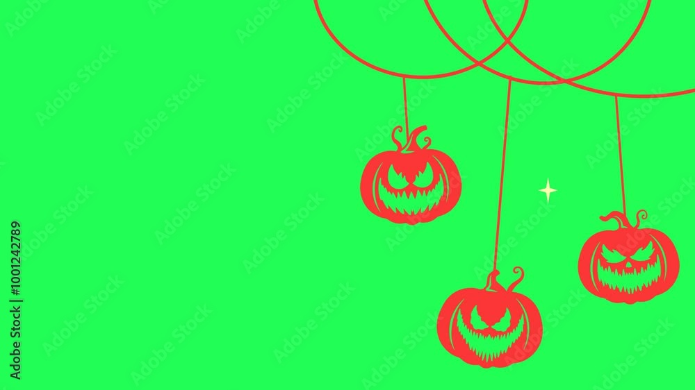 4K video Halloween Footage with Spooky, Scary or Horror on Green Screen ...