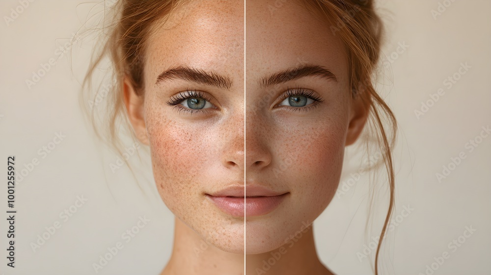 Dramatic skin improvement, realistic photos showing untreated acne vs ...