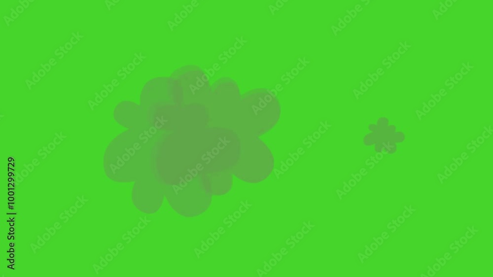 2d animated character of Particles of black vapor in the air or car ...