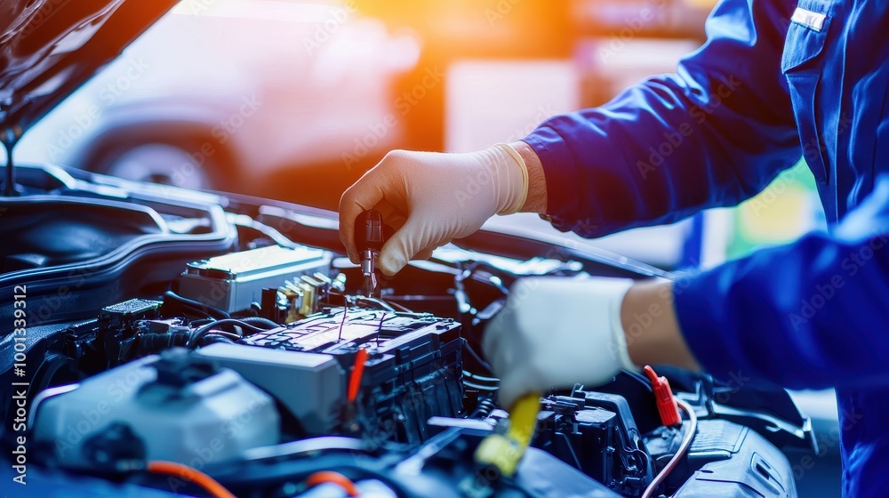 Electric Vehicle Teardown Showing Battery Pack, Motor, and Components ...