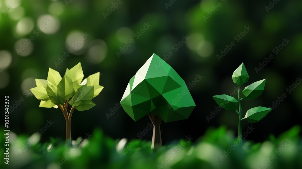 Low Poly Tree Models - 3D Printed Design: A collection of low poly tree ...