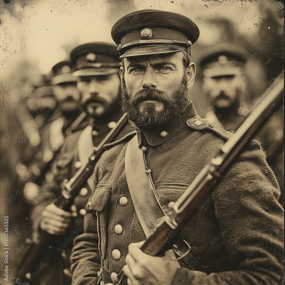 Brave soldiers from the First World War strike a proud pose with their ...