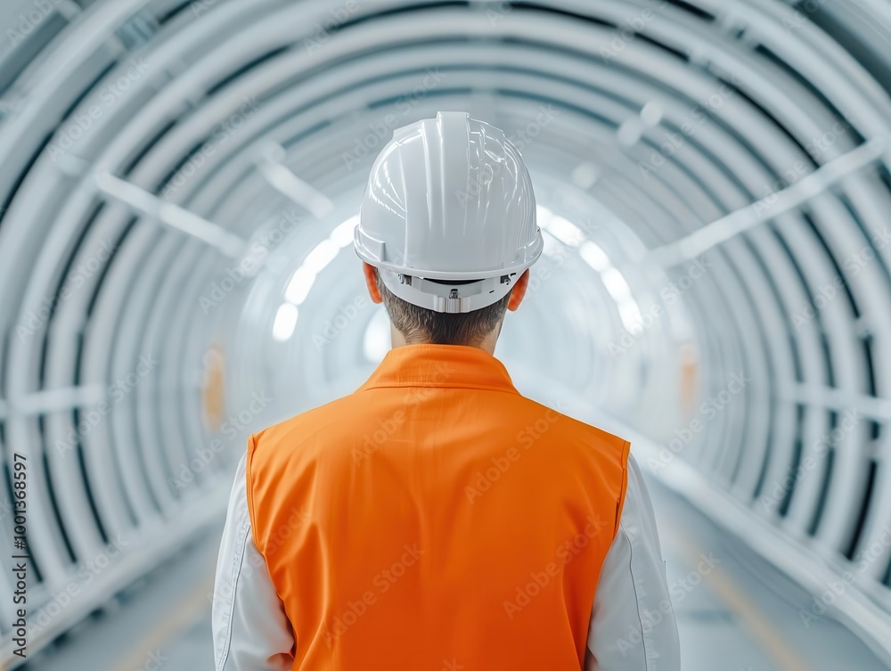 Structural engineer testing a model of a bridge in a wind tunnel for ...