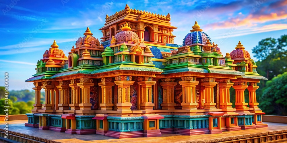 3D Printable STL File of a Detailed Samson Temple Model for ...