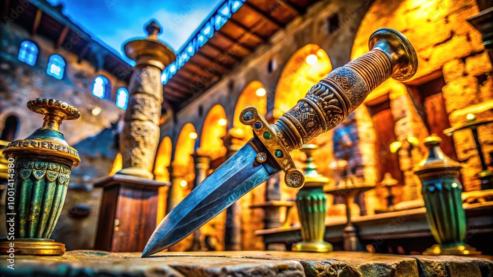 Ancient Roman Dagger on Display - Historical Weaponry, Artifacts, and ...
