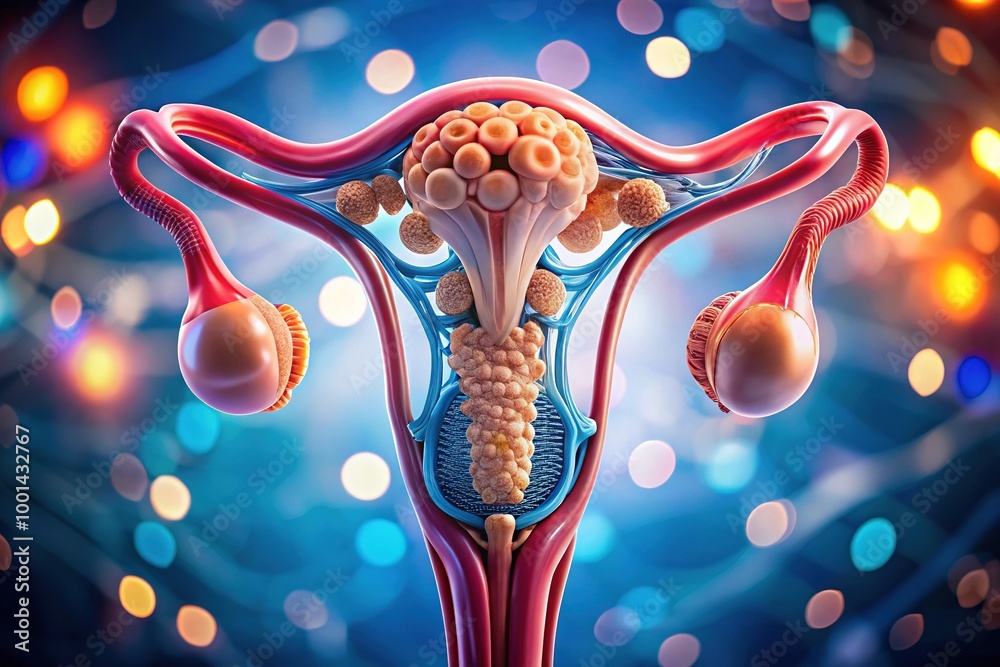 Detailed Diagram of the Female Reproductive System for Educational and ...