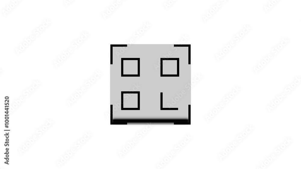 QR Code Scanner Animation. Futuristic barcode quick-response code ...