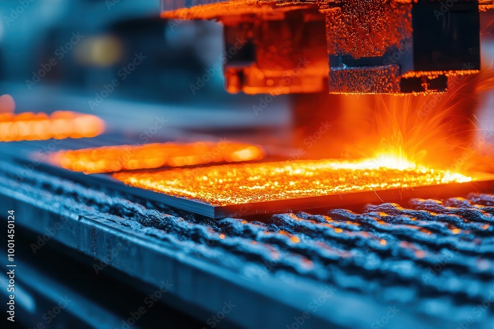 Hot stamping process for forming and strengthening metal parts in the ...