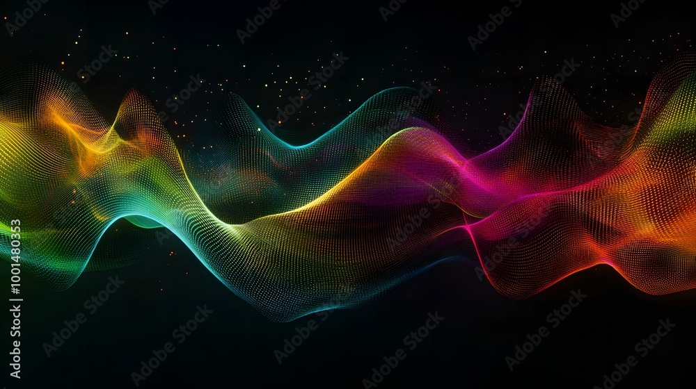 Visual Representation of Vibrating Sound Waves Detected by Radar, sonar ...