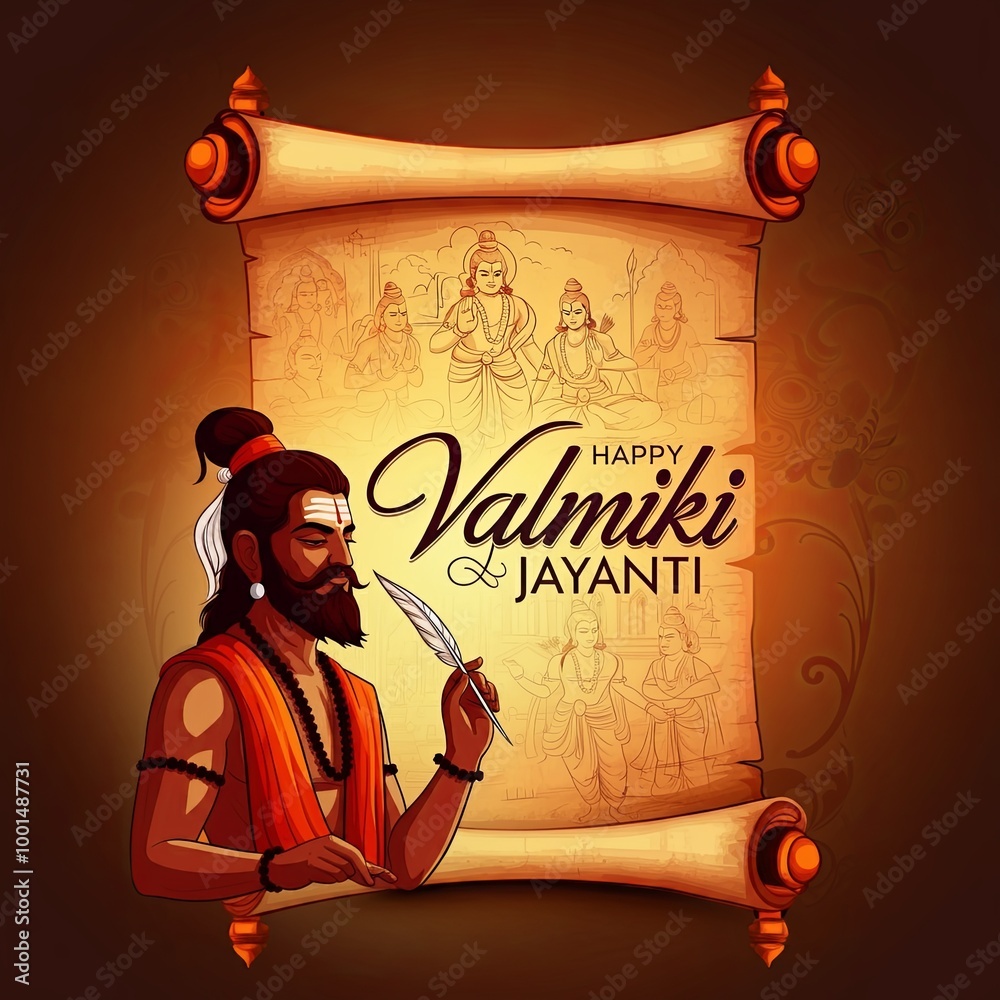 Happy Valmiki Jayanti, Valmiki teaching his disciples in the scenes ...