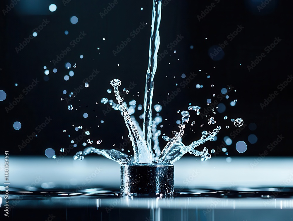 Water jet impacting a solid surface, Jet Dynamics, Impact and splash ...