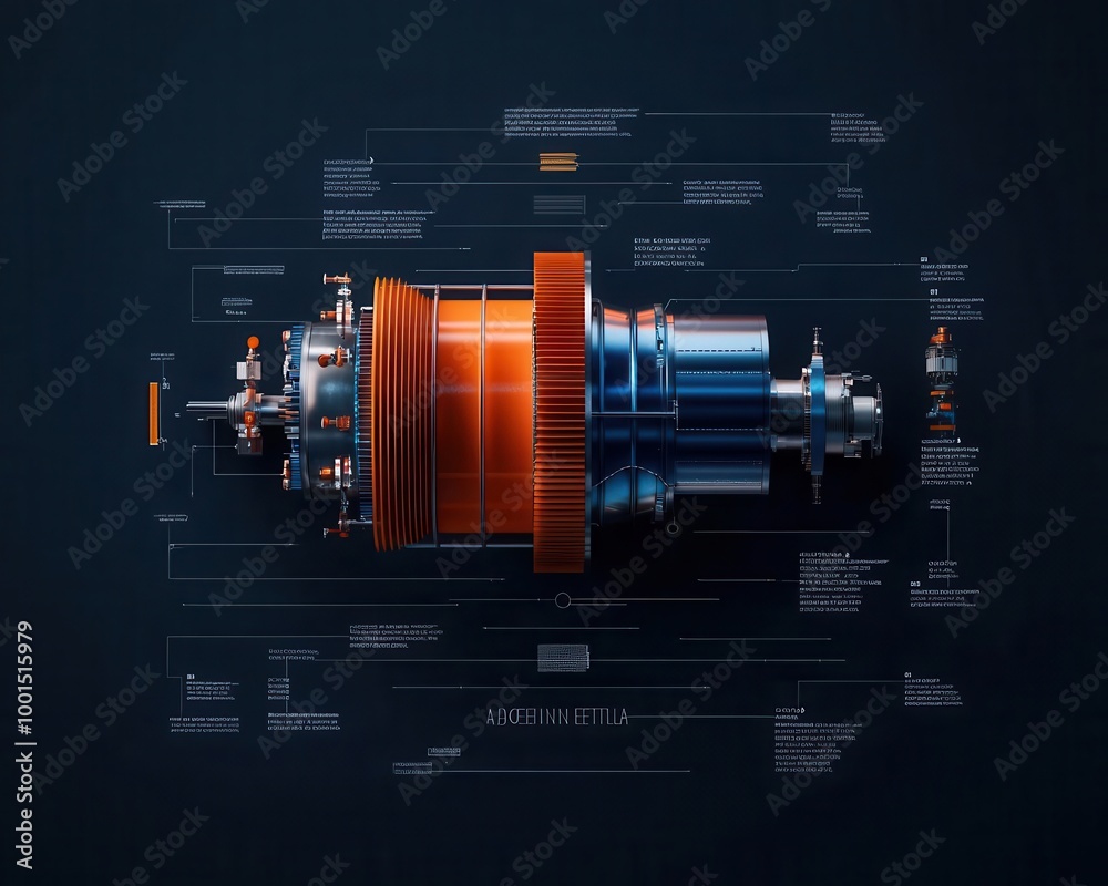 Schematic of a compact nuclear fusion reactor, Engineering Drawing ...