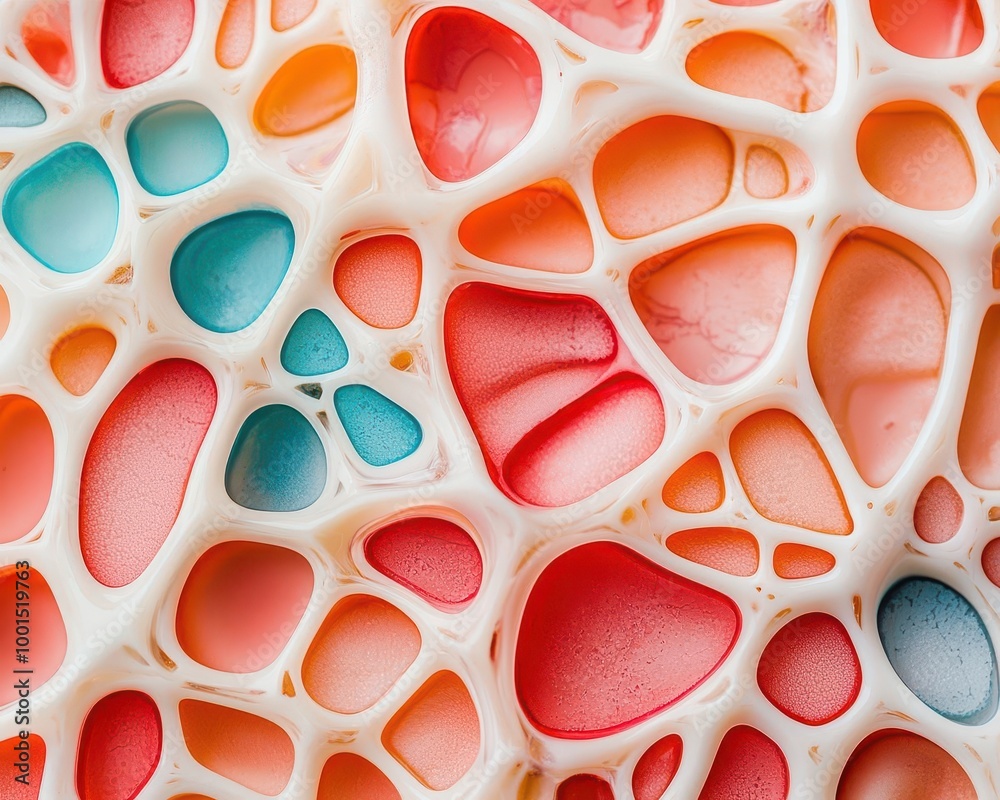 Cross-section of a bioactive glass material for bone regeneration ...