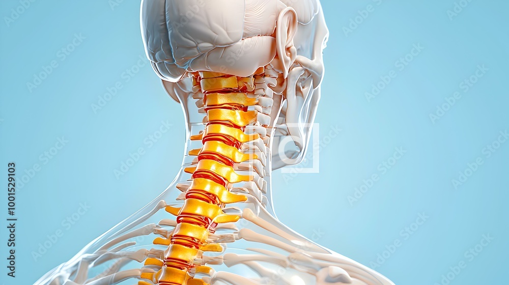 Cervical Spine Anatomy, Detailed visualization of the human cervical ...