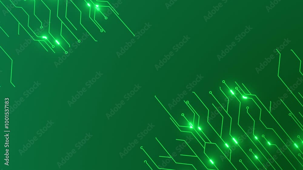 Circuit Board Digital Data moving on CPU loop backgrounds. Computer Processing and data ...