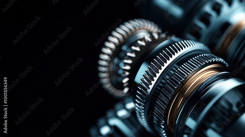 Conceptual image of gear ratio variations, torque vs speed highlighted ...