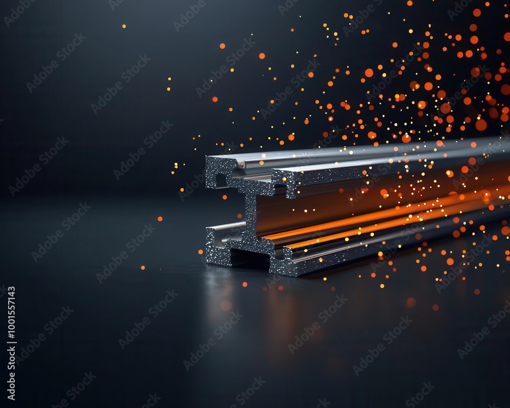 Digital illustration of a beam bending under load, showing deflection ...