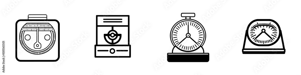 A UX UI icon representing the scale weight. Icon of scale weight with ...
