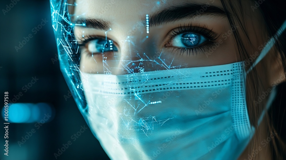 Authentication by facial recognition with surgical mask Biometric ...