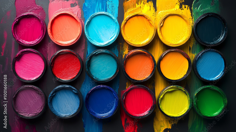 Focus on a very specific color palette, showing how slight variations ...