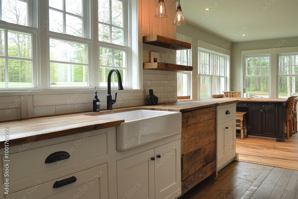 farmhouse kitchen design, modern meets classic in farmhouse chic ...