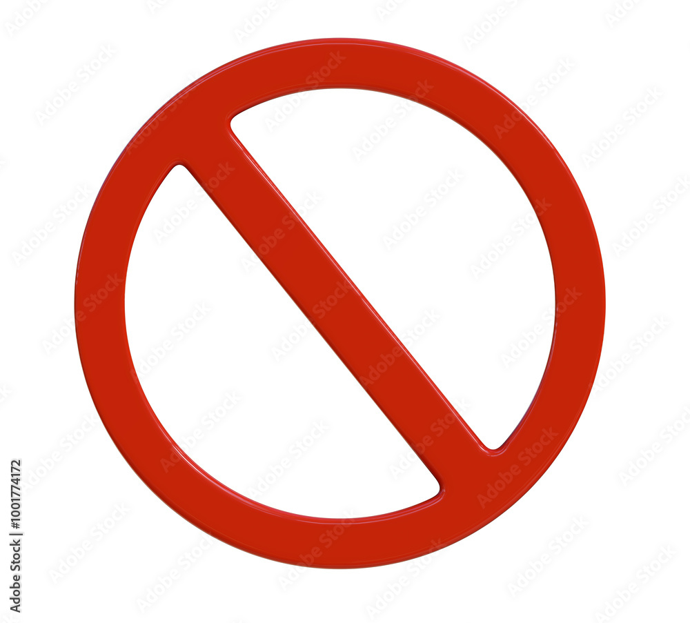 Poster Not allowed sign on png transparent background. – Wall Art ...