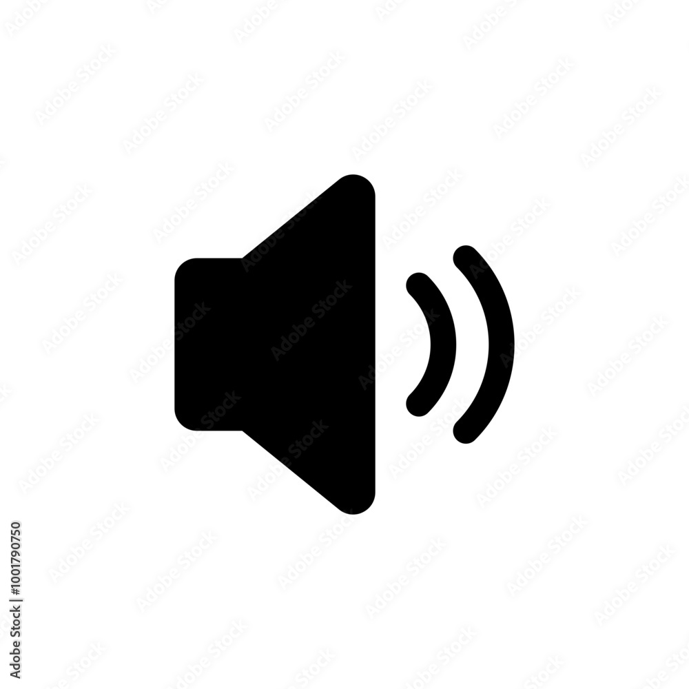 Audio speaker volume icon set. web video sound icons audio voice symbol ...